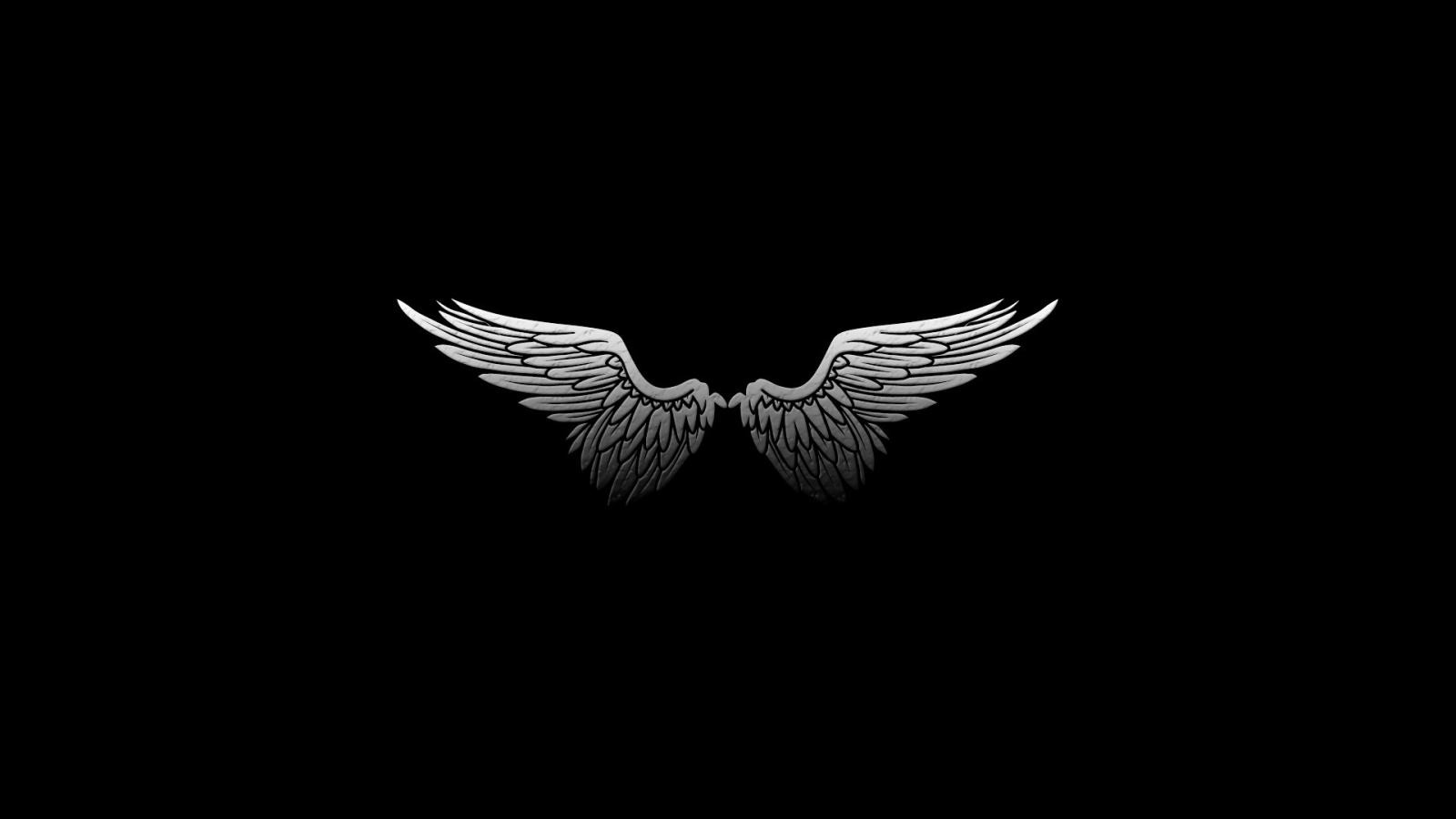 Wallpaper Black wallpaper with wings » On-desktop.com - Desktop ...