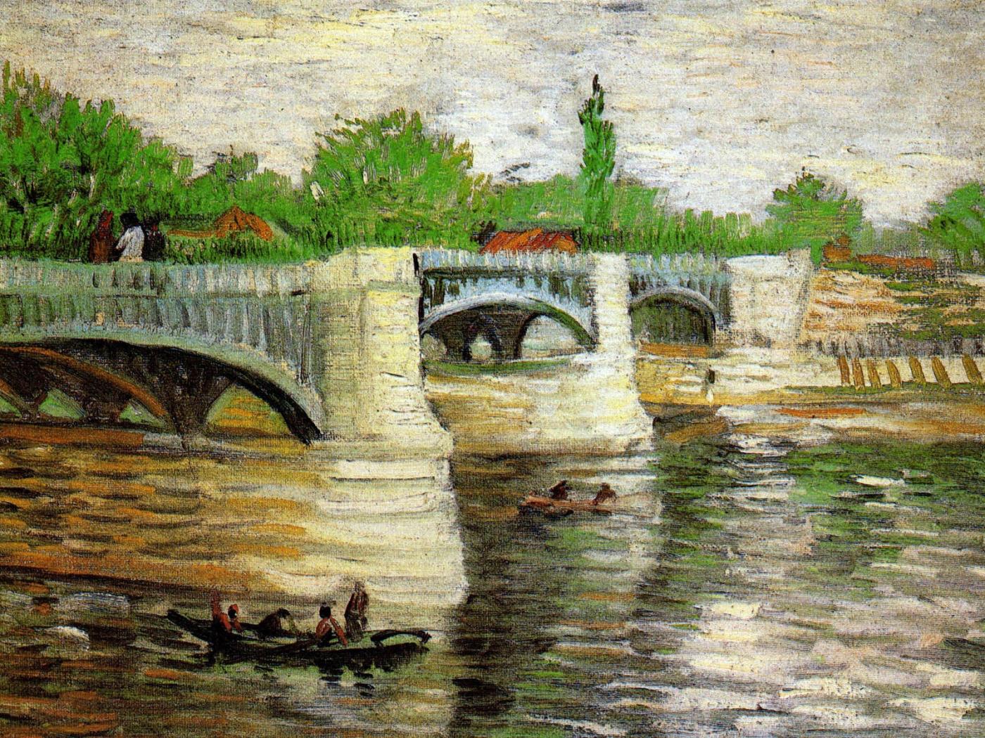 Wallpaper Painting of Vincent Van Gogh - Bridge » On-desktop.com ...